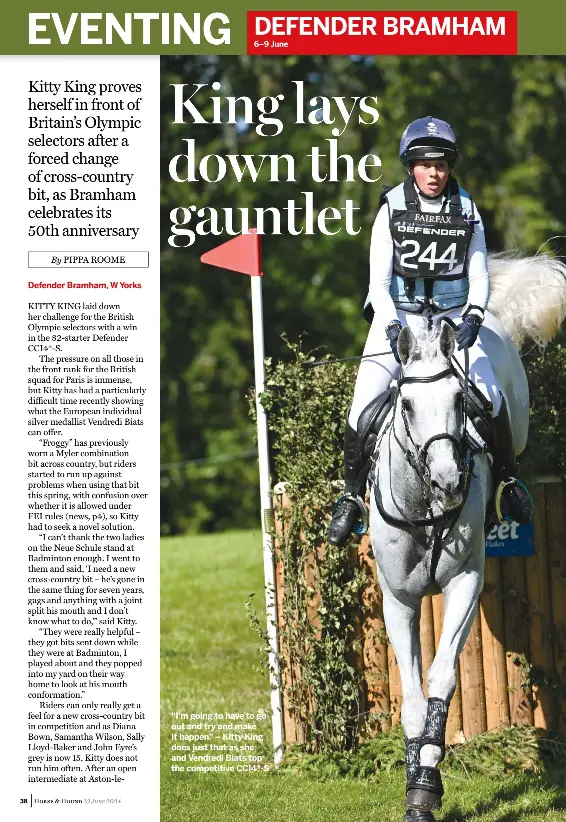 King lays down the gauntlet - PressReader