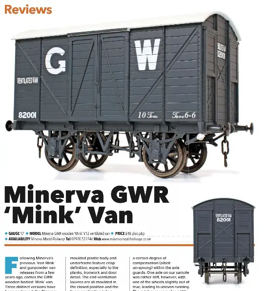Minerva GWR ‘Mink’ Van - PressReader