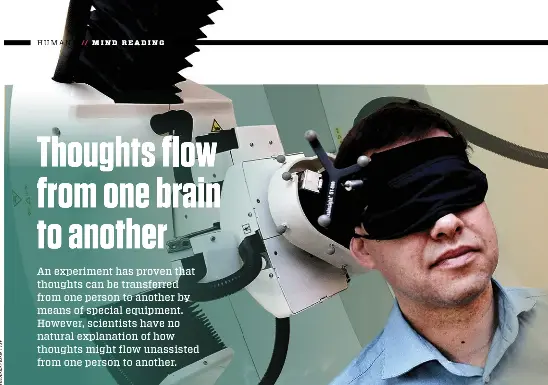 Thoughts flow from one brain to another - PressReader