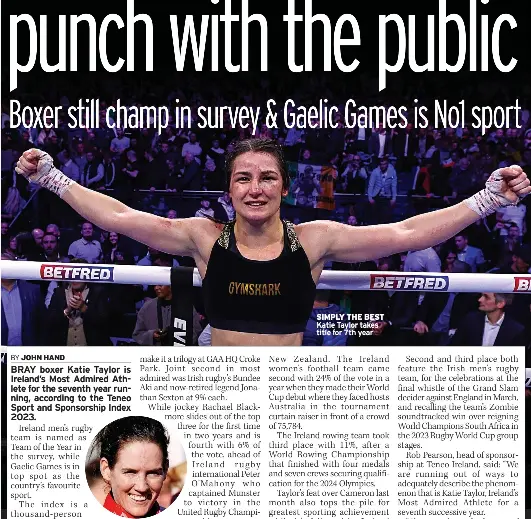 Katie packs a popular punch with the public - PressReader