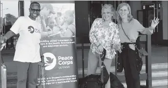 Three US Peace Corps volunteers arrive - PressReader