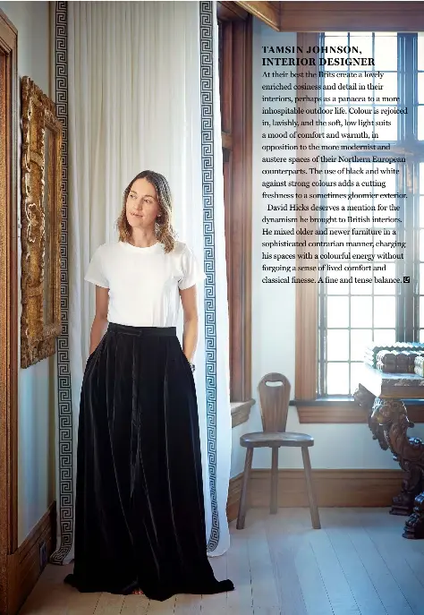 TAMSIN JOHNSON, INTERIOR DESIGNER - PressReader