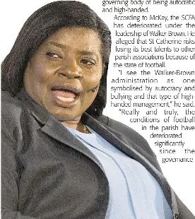 Walker-Brown, McKay in SCFA election haggle - PressReader