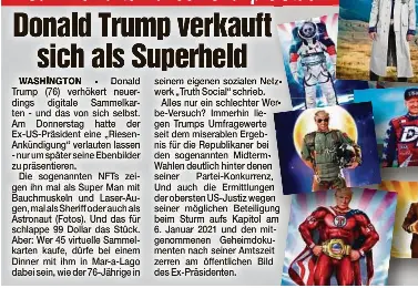 Donald Trump verkauft sich als Superheld - PressReader