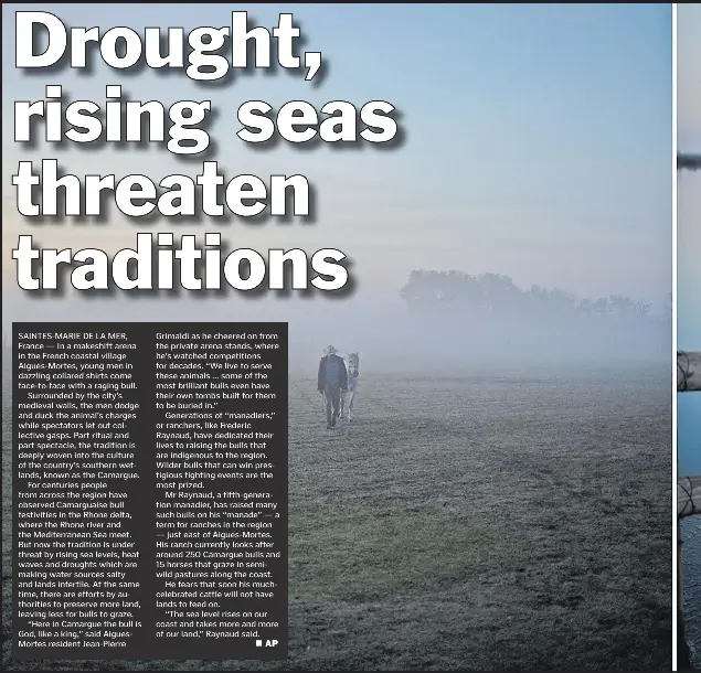 Drought, rising seas threaten traditions - PressReader