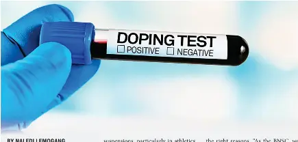DOPING CRISIS HAUNTS BNSC - PressReader
