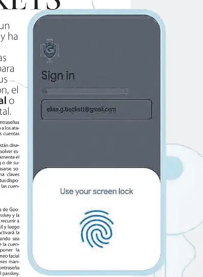 ¡ADIÓS CLAVES! BIENVENIDA­S LAS `PASSKEYS' - PressReader