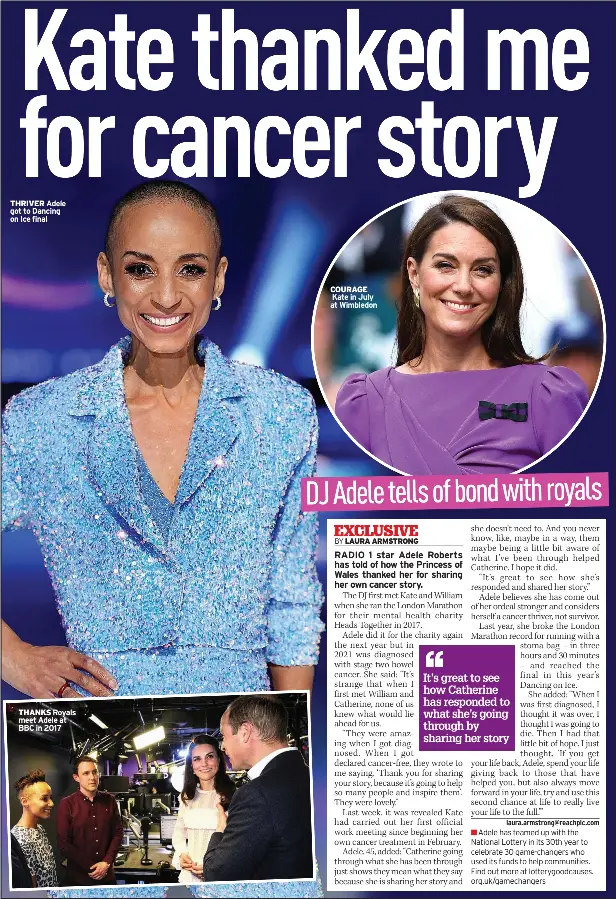 Kate thanked me for cancer story - PressReader
