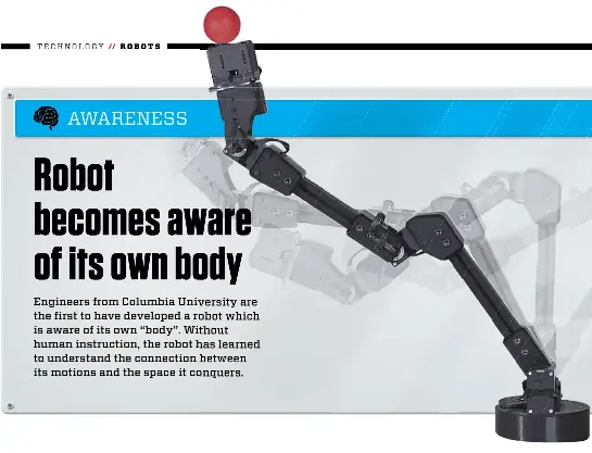 Robot becomes aware of its own body - PressReader