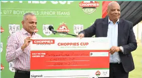 CHOPPIES SPONSOR YOUTH DEVELOPMEN­T FOOTBALL LEAGUE - PressReader