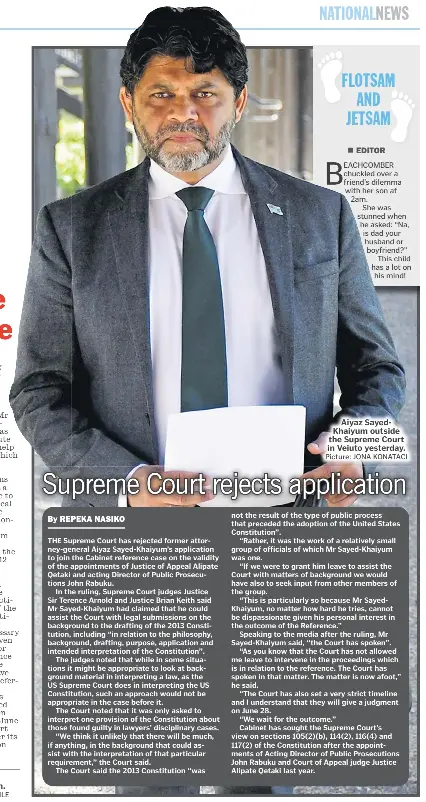 Supreme Court rejects applicatio­n - PressReader