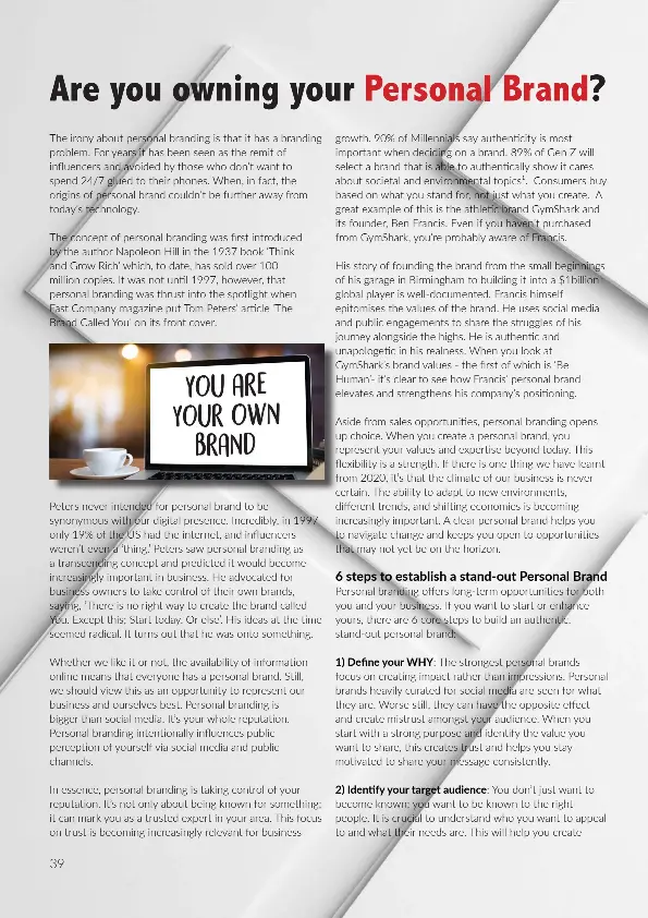 Are you owning your Personal Brand? - PressReader