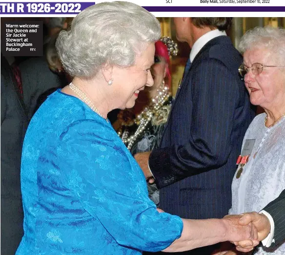 SIR JACKIE STEWART ON THE QUEEN: - PressReader