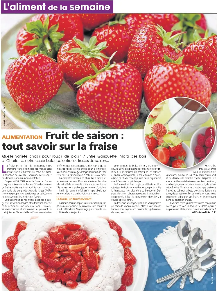 Fruit de saison : tout savoir sur la frainsde - PressReader