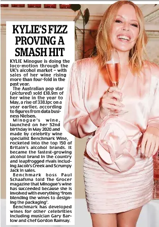 KYLIE’S FIZZ PROVING A SMASH HIT - PressReader