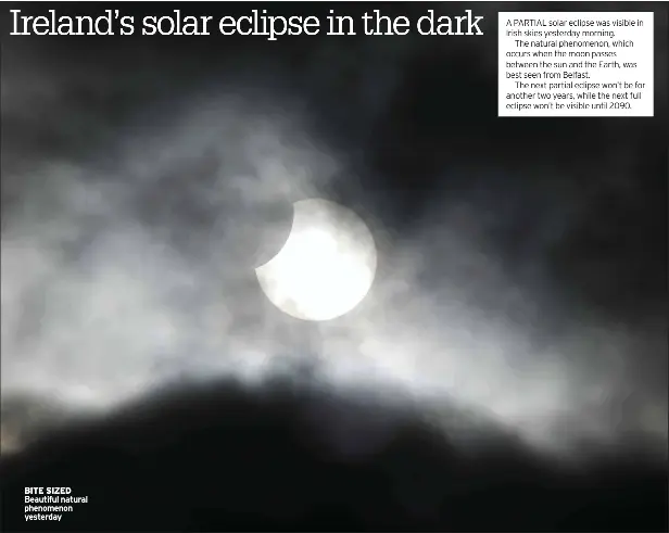 Ireland’s solar eclipse in the dark - PressReader