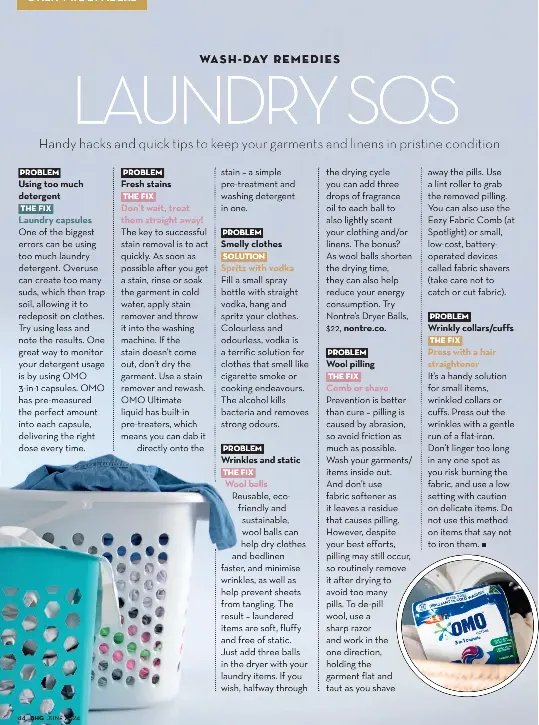 Wash-day remedies LAUNDRYSOS - PressReader