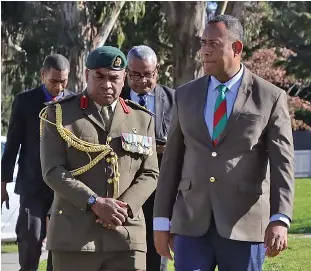 COMMANDER RFMF VISITS TROOPS, FAMILIES IN CANBERRA - PressReader