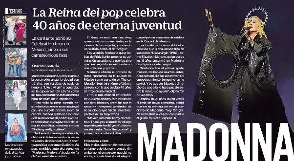 La Reina del pop celebra 40 años de eterna juventud - PressReader