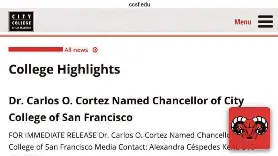 CCSF’s new chancellor pick still in limbo - PressReader