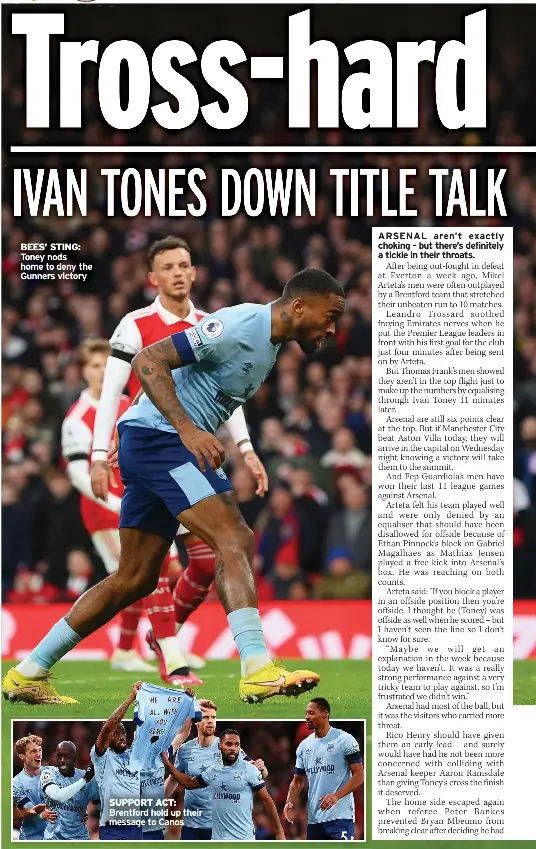 Tross-hard IVAN TONES DOWN TITLE TALK Luck story AS BEES MAKE A POINT - PressReader