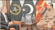 Azerbaijan FM meets COAS Munir, acknowledg­es Pakistan’s ‘pivotal role’ in regional stability ...