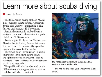 Learn more about scuba diving - PressReader