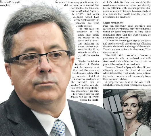 Markus Jooste and Steinhoff: - PressReader