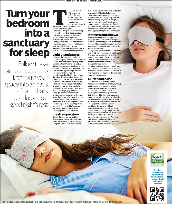 Turn your bedroom into a sanctuary for sleep - PressReader