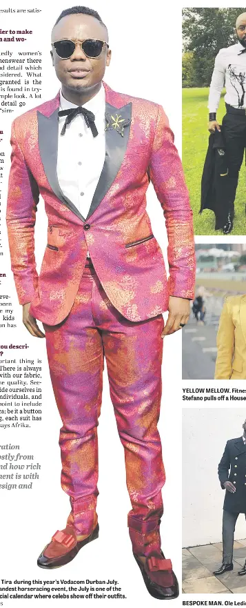 Ledimo lets his suits do the talking - PressReader