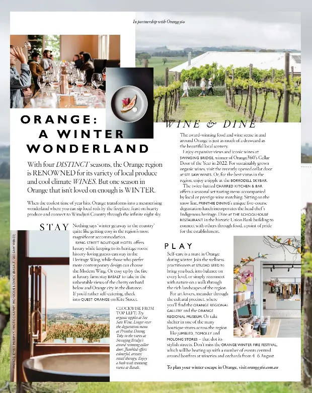 ORANGE: A WINTER WONDERLAND - PressReader