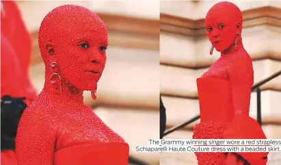 Doja Cat inked in red, 30k crystals - PressReader