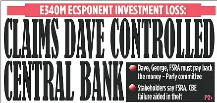 Dave, CBE connection plot thickens - PressReader