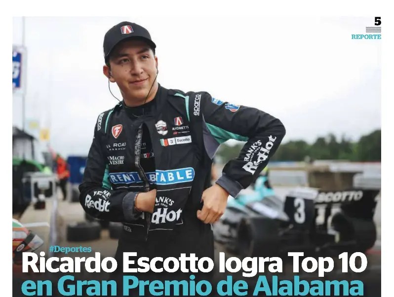 Ricardo Escotto logra Top 10 en Gran Premio de Alabama - PressReader