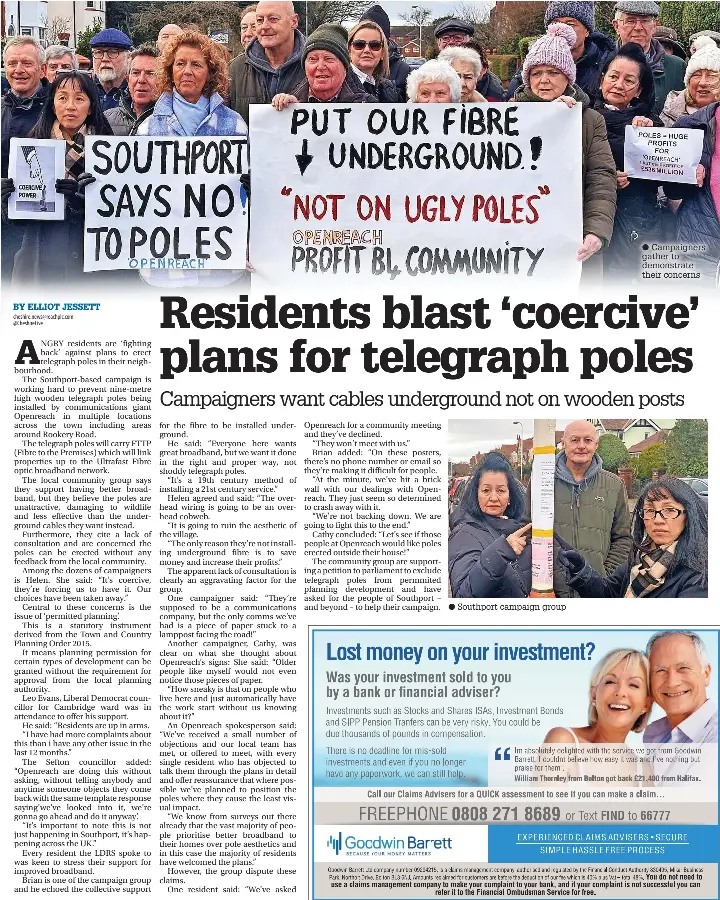 Residents blast ‘coercive’ plans for telegraph poles - PressReader