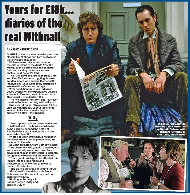 Yours for £18k... diaries of the real Withnail - PressReader