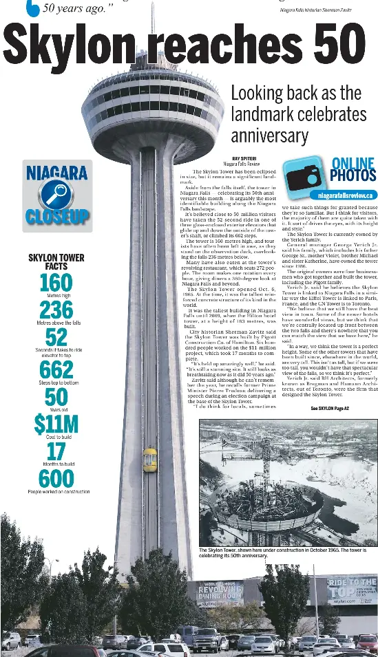Skylon reaches 50 Looking back as the landmark celebrates anniversar­y ...