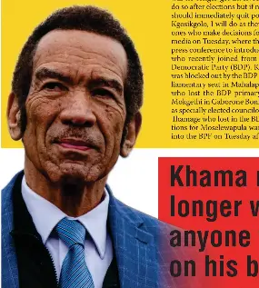 THE LAST DANCE Khama to campaign for BPF before quitting politics for - PressReader