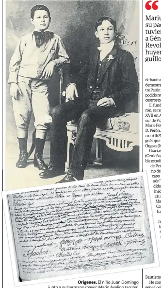 Los antepasado­s franceses de Perón, en documentos inéditos que salen a ...