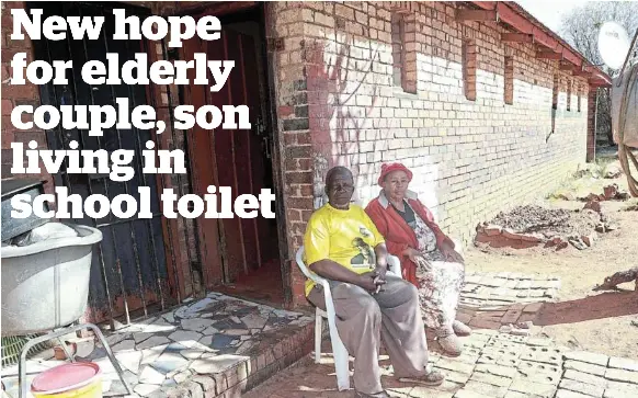 New hope for elderly couple, son living in school toilet - PressReader