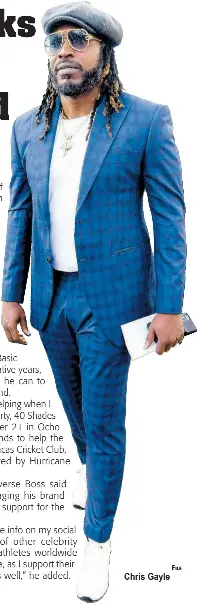 Chris Gayle seeks help for basic school damaged by Beryl - PressReader