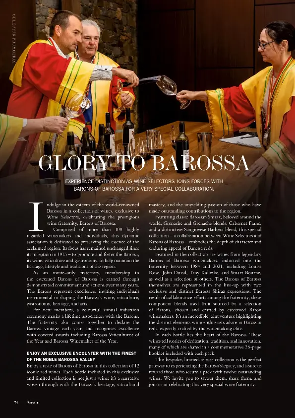 GLORY TO BAROSSA - PressReader