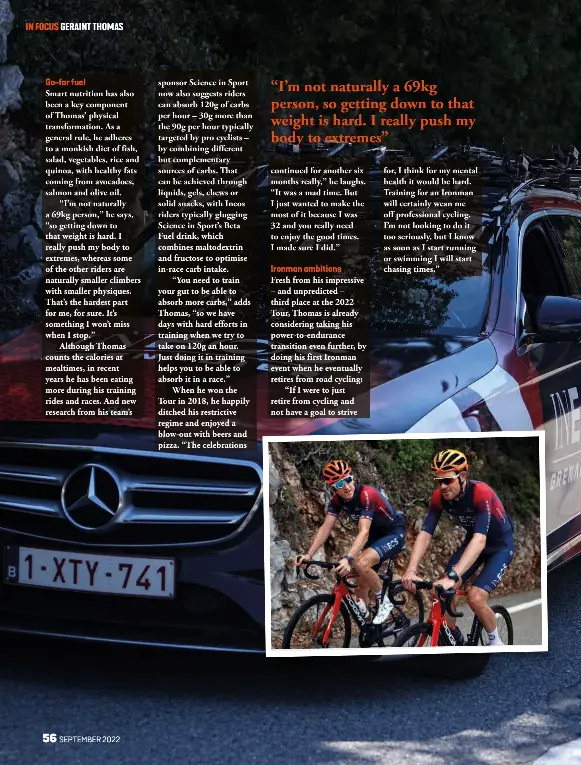 “I’m not naturally a 69kg person, so getting down to that weight is hard. I really push my body ...