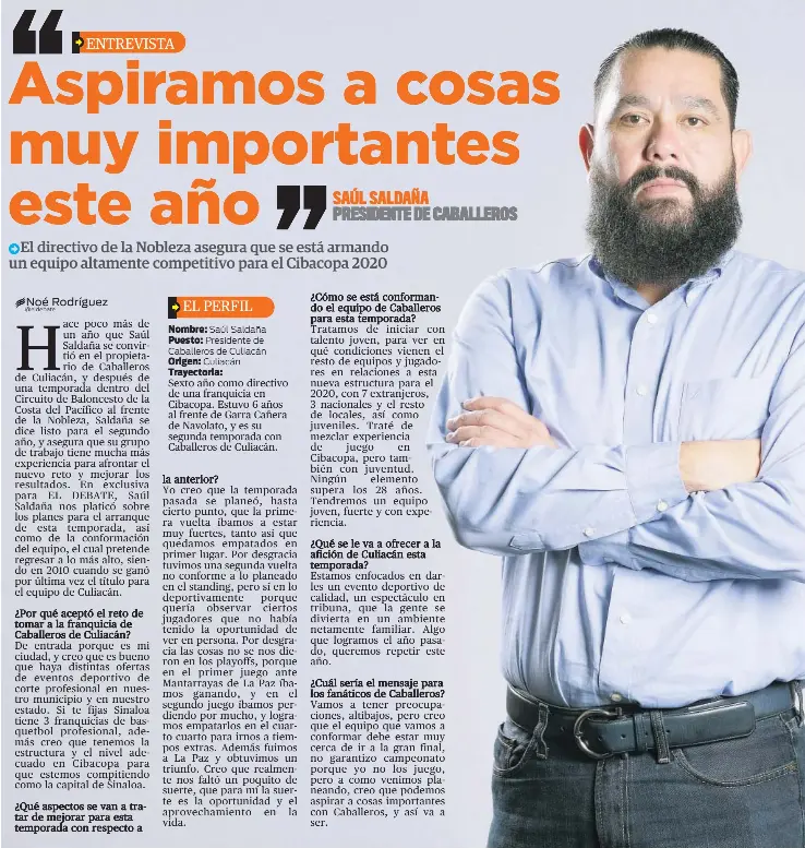 Aspiramos A Cosas Muy Importante S Este Año Saúl Saldaña Presidente De