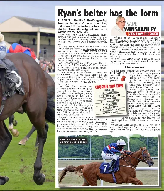 RYAN’S BELTER HAS THE FORM - PressReader