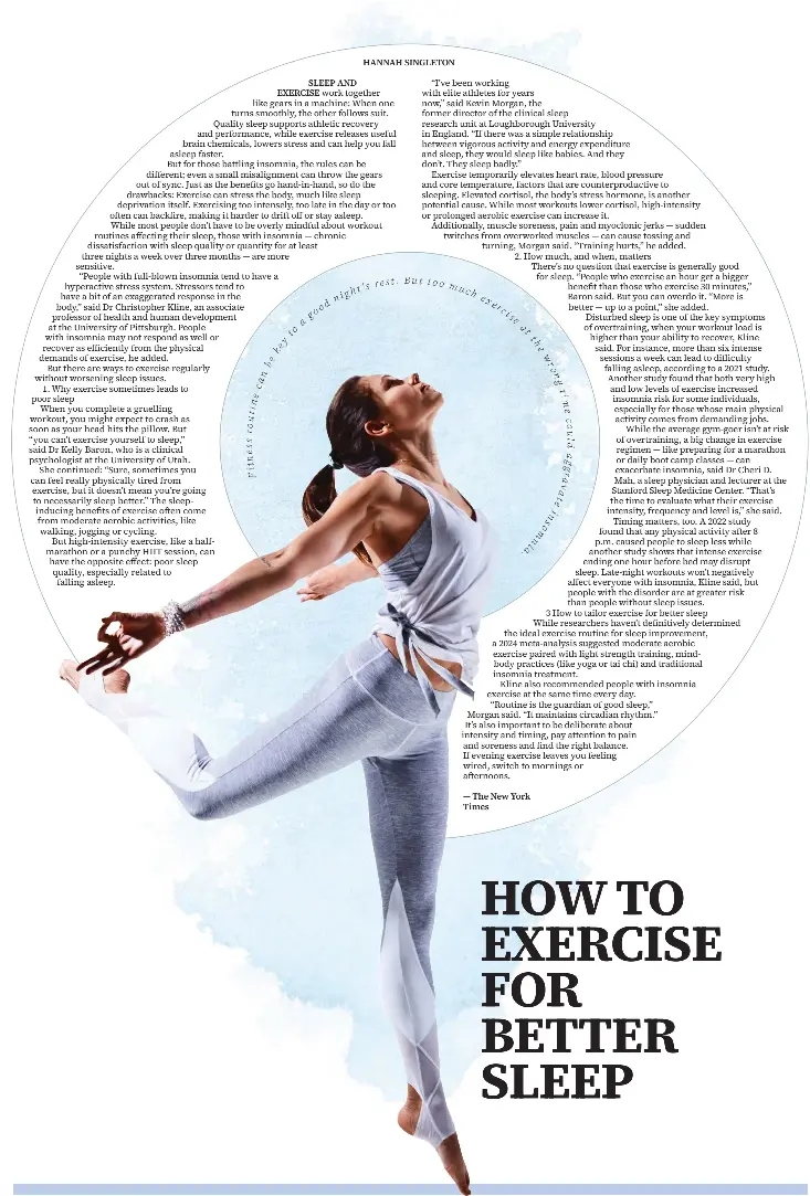 HOW TO EXERCISE FOR BETTER SLEEP - PressReader