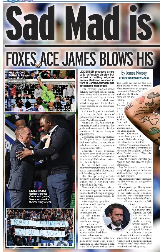 Sad Mad is FOXES ACE JAMES BLOWS HIS - PressReader