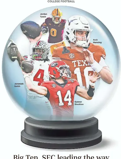 Big Ten, SEC leading the way Top 25 in ’25 - PressReader