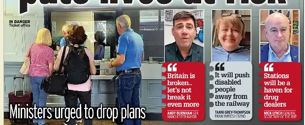 Ticket offices axe ‘puts lives at risk’ - PressReader