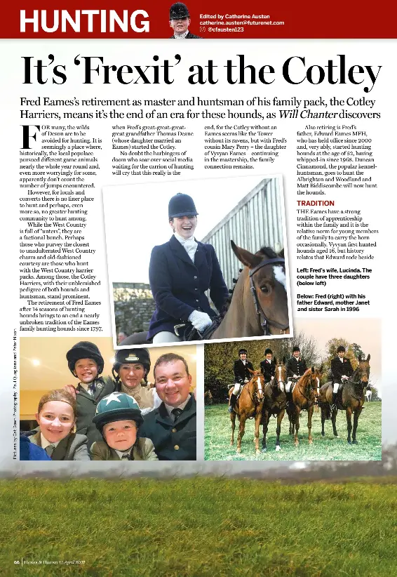 It’s “Frexit” at the Cotley Fred Eames retires as master and huntsman ...